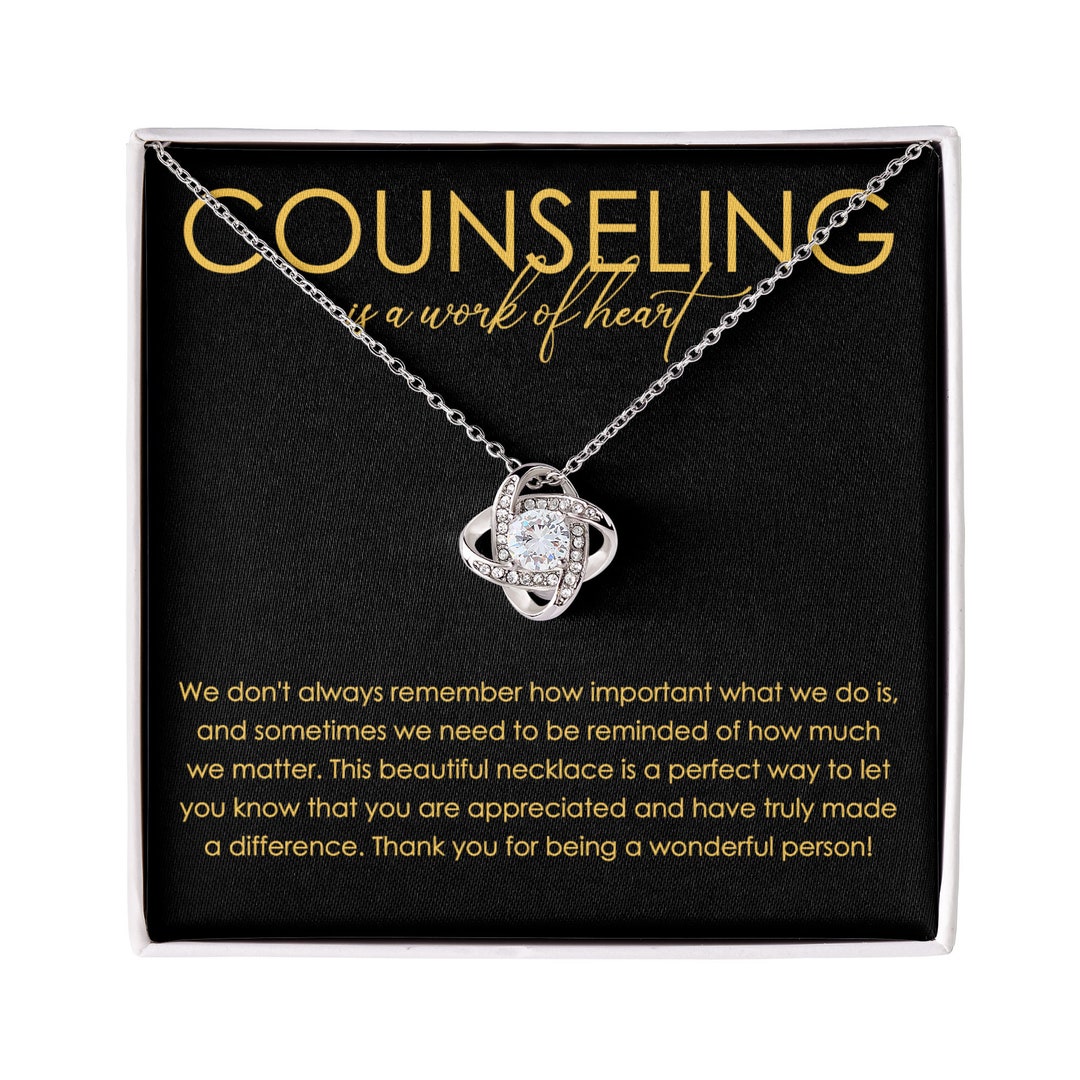 Counseling is A Work of Heart Necklace, Gift for Counselor, Thank You ...