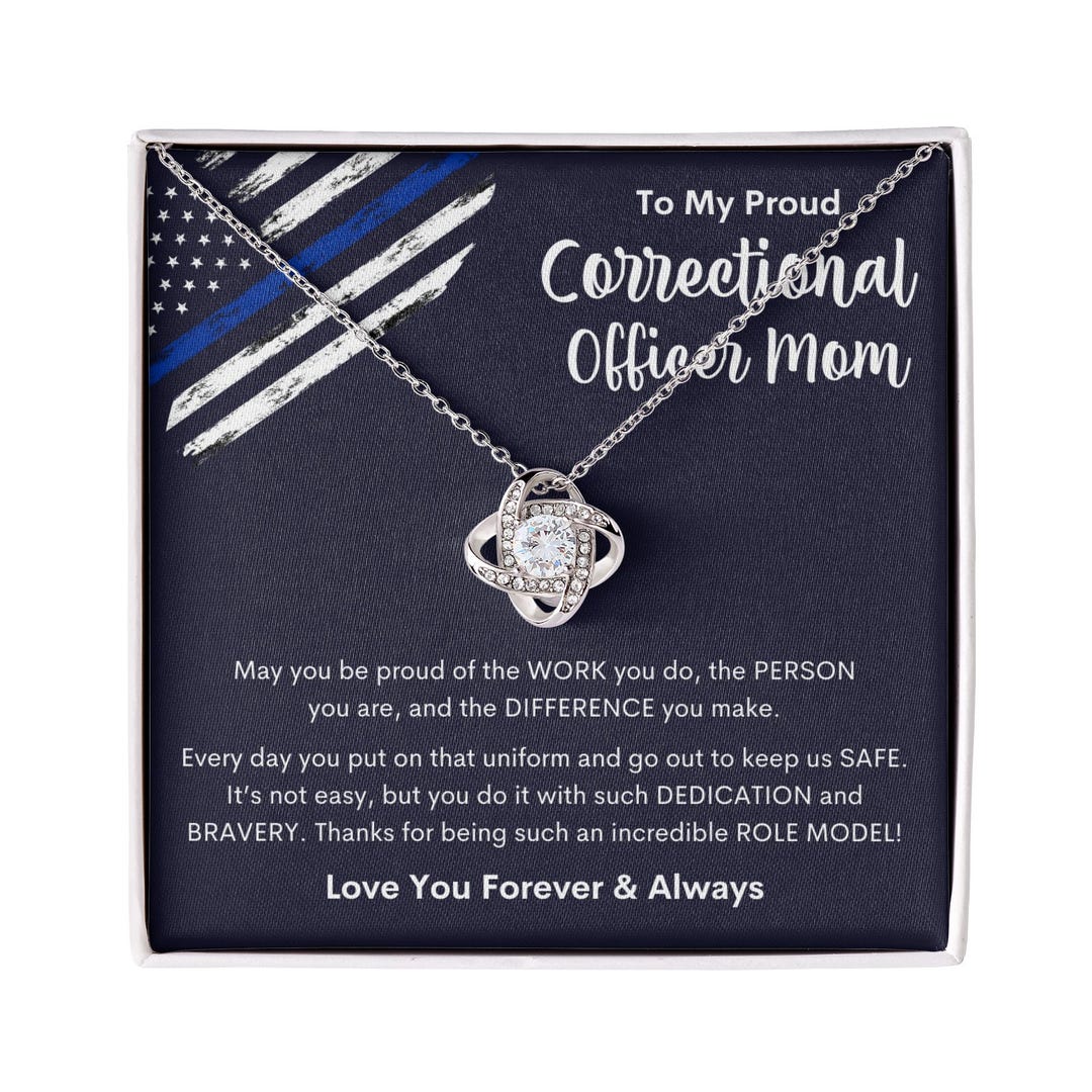 Correctional Officer Mom Necklace, Gift for Correctional Officer Mom ...