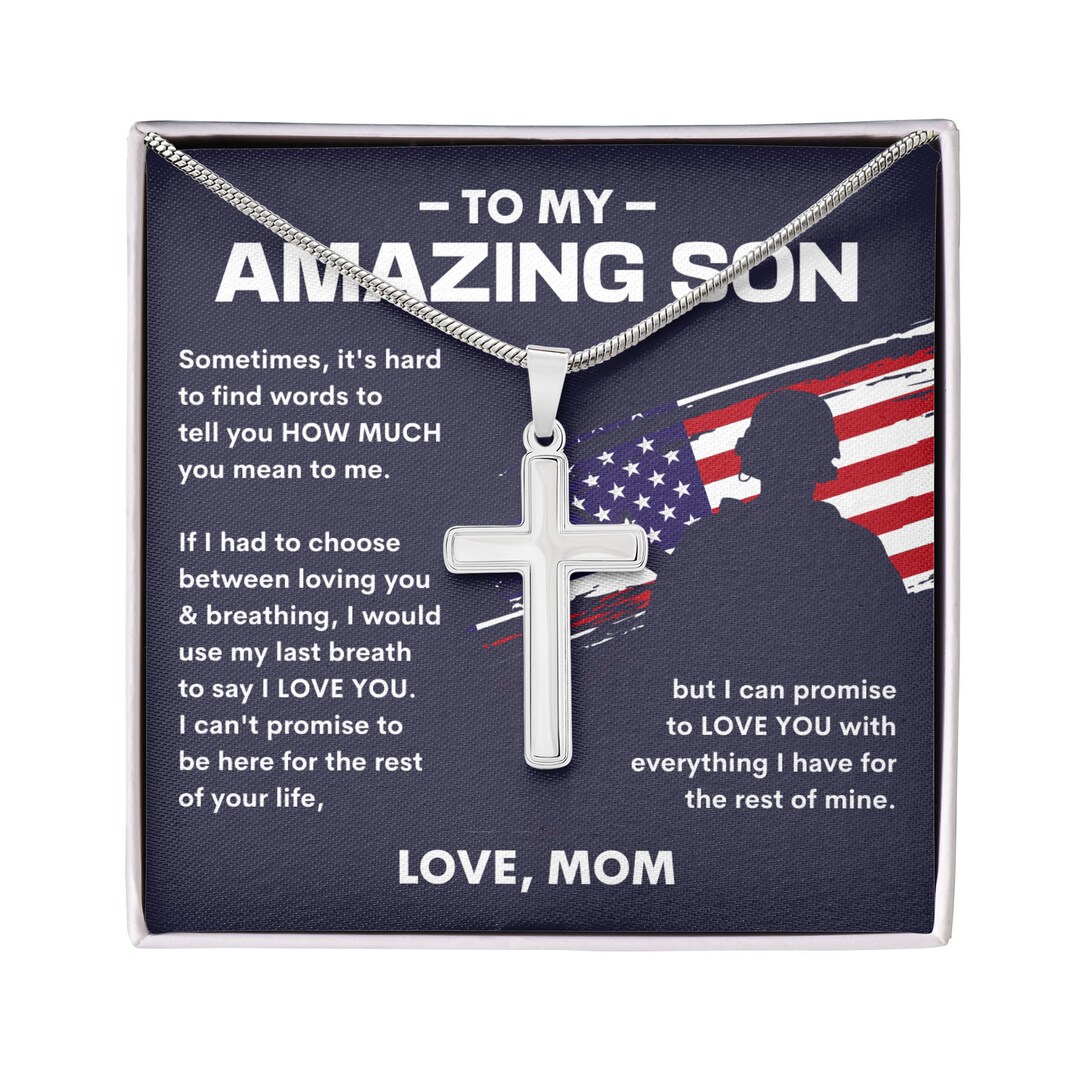 Soldier Son Graduation Necklace, Military Academy Graduation, Soldier ...