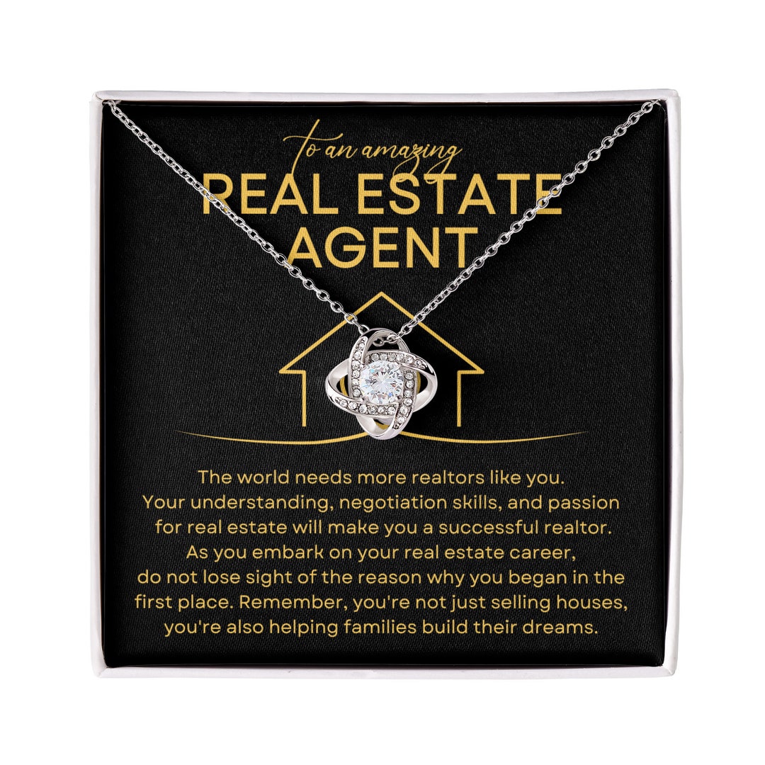 Real Estate Agent Necklace Gift From Client, Gift for Real Estate Agent ...