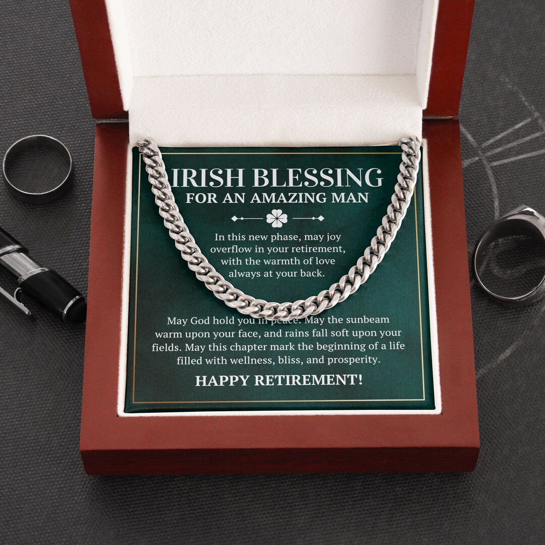 Irish Blessing for Brother, Dad, Husband, Son, Coworker Retirement, St ...