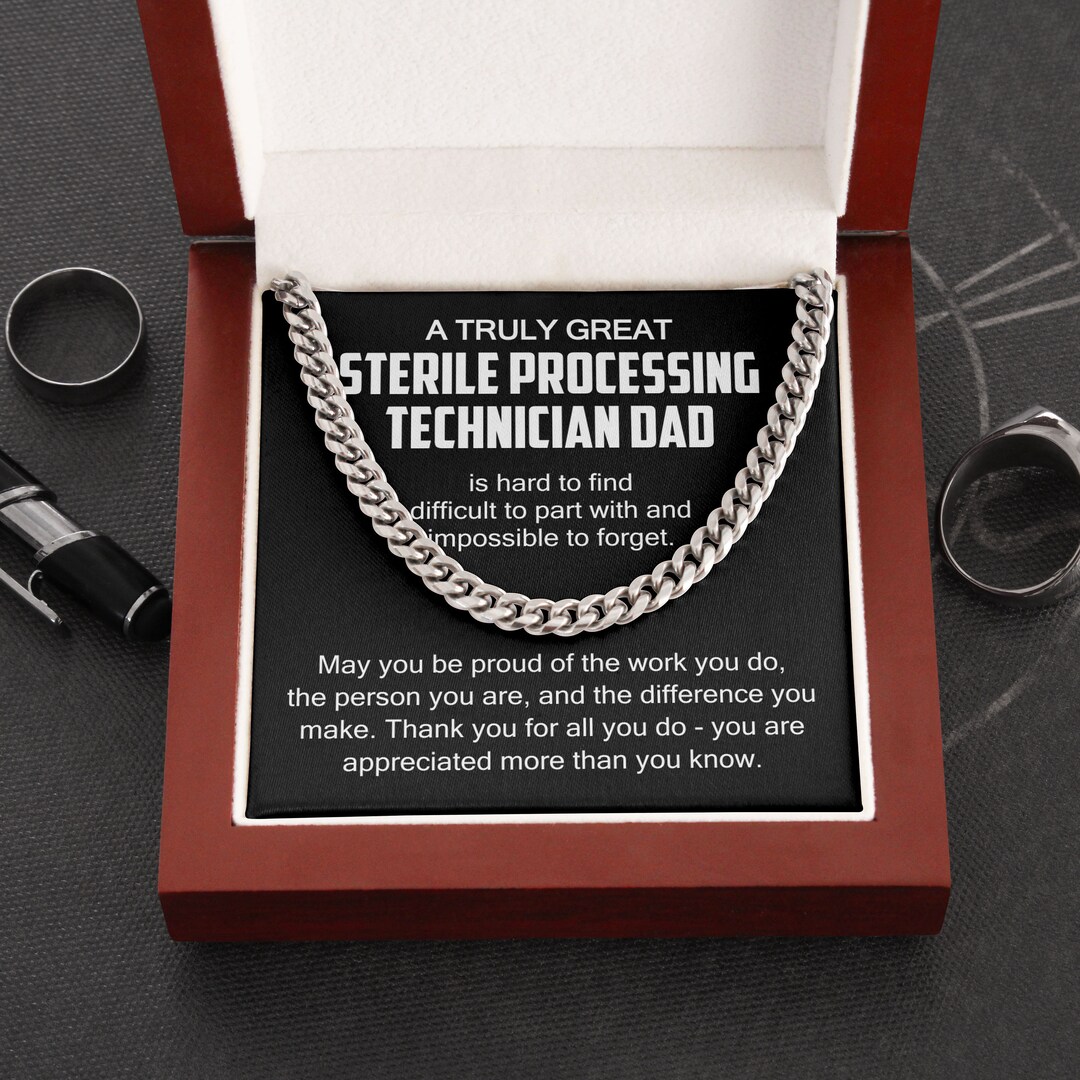 Sterile Processing Technician Dad Necklace Gift for Sterile - Etsy
