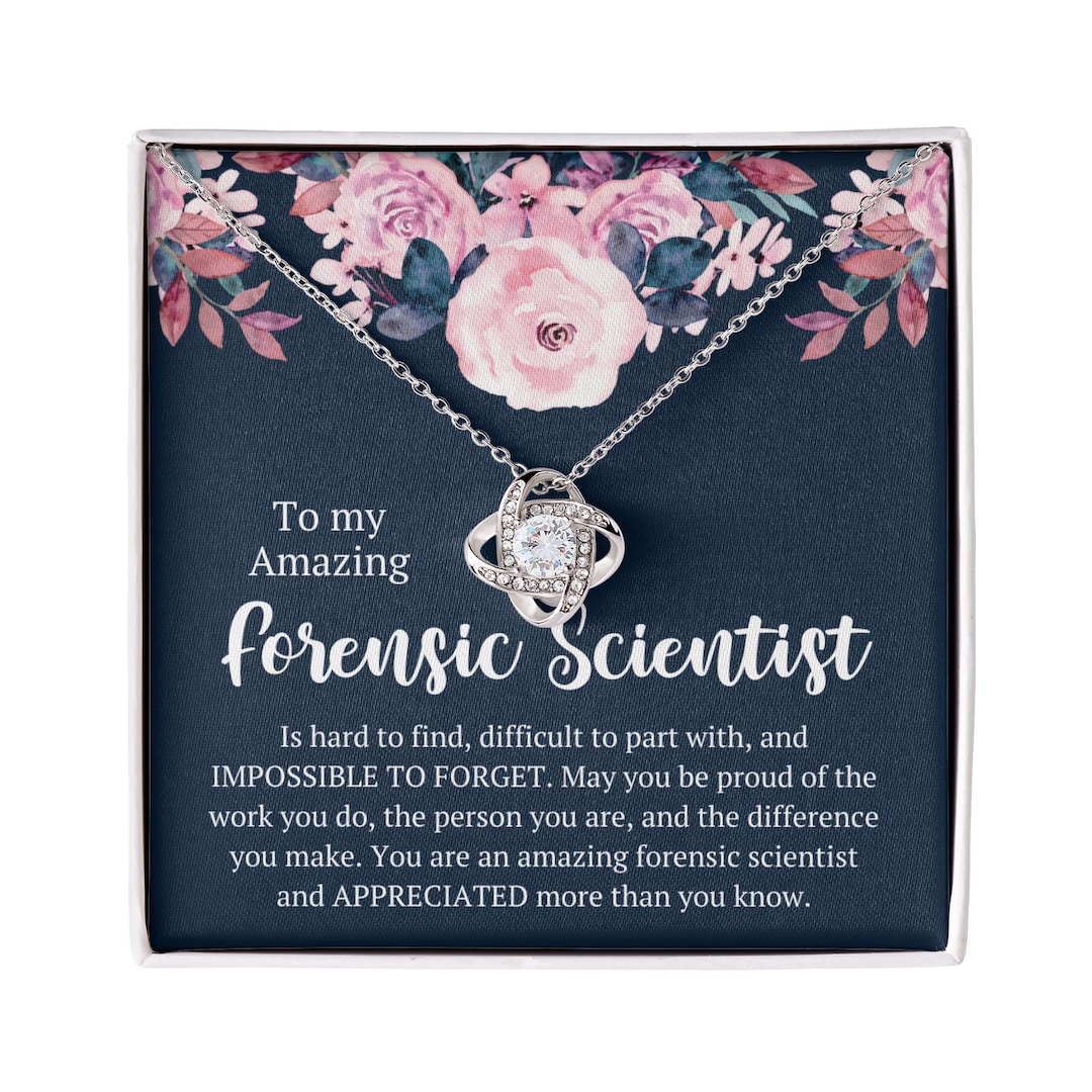 Forensic Scientist Necklace, Gift for Forensic Scientist, Thank You ...