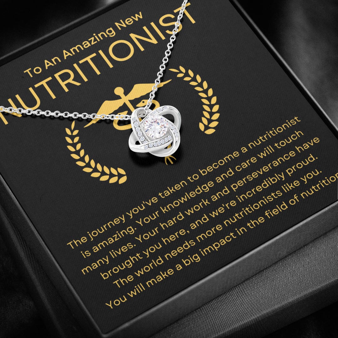 New Nutritionist Necklace, Gift for Nutritionist Student, Master in ...