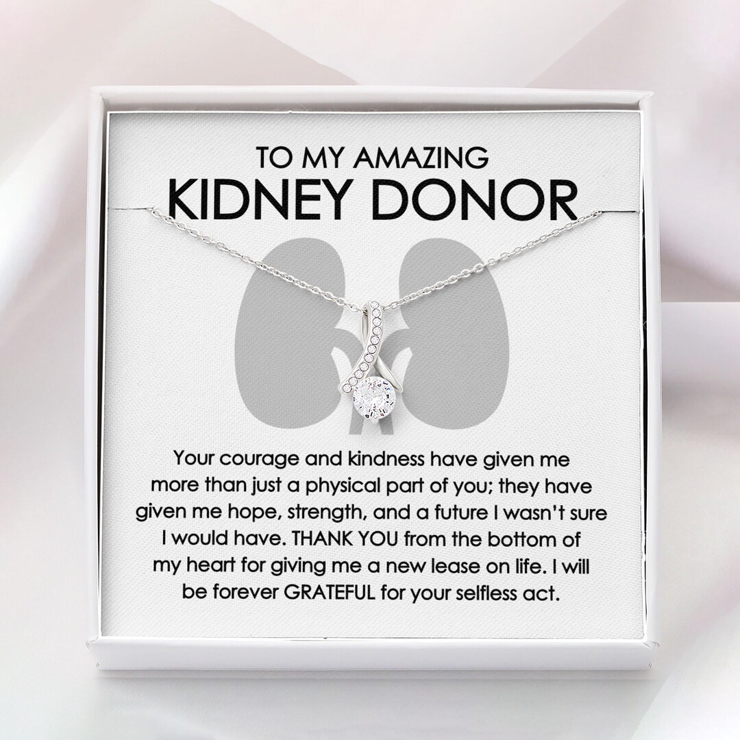 Kidney Donor Necklace, Kidney Diseases Mom, Kidney Survivor, Kidney ...