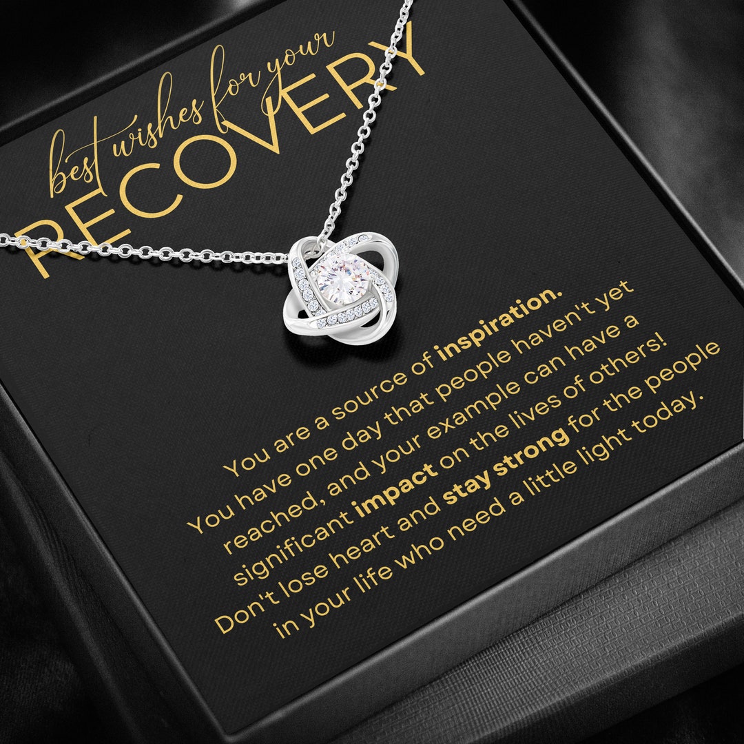 Best Wishes for Your Recovery Necklace, Addiction Recovery Gift, Love ...