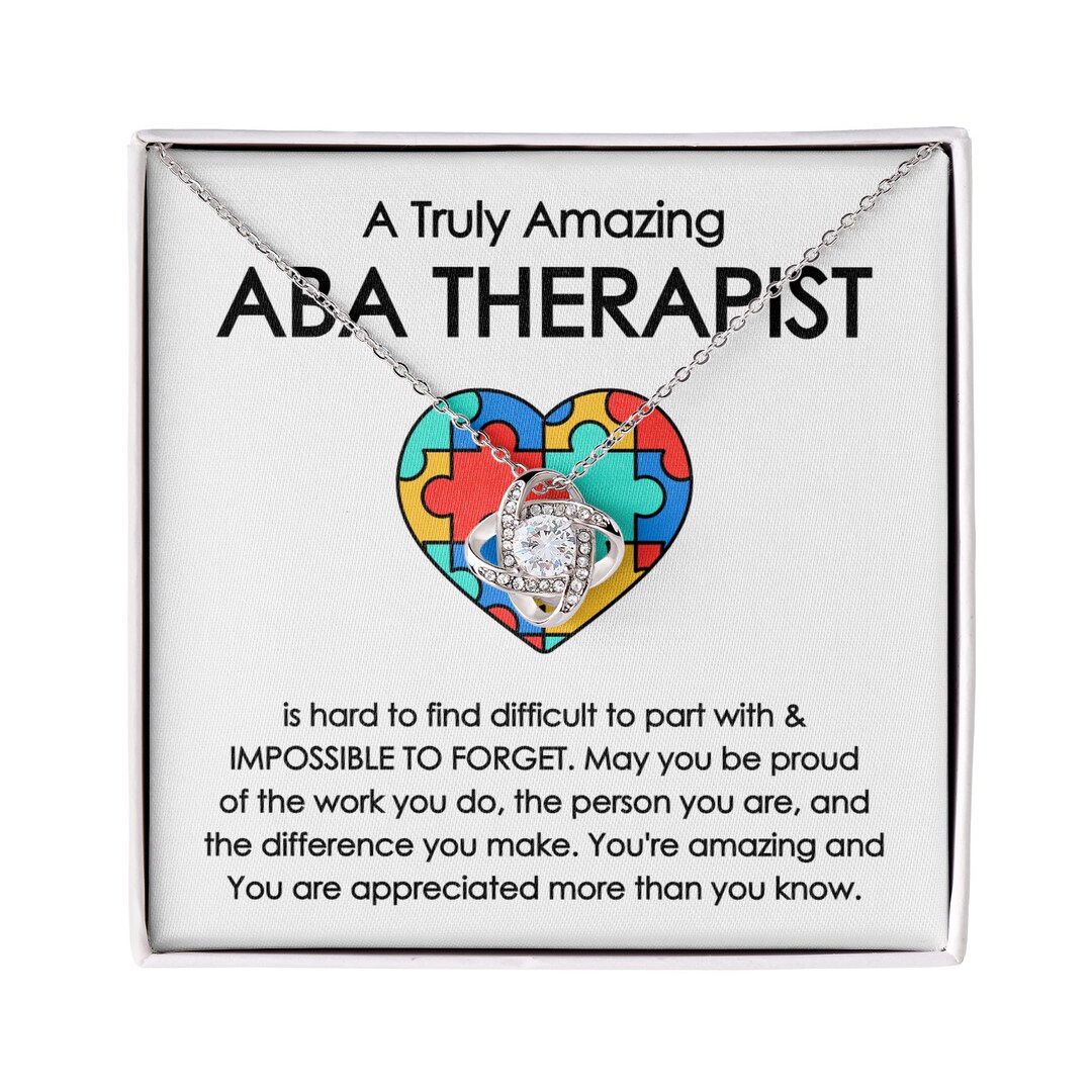 Applied Behavior Analysis ABA Therapist Necklace, Gift for ABA ...