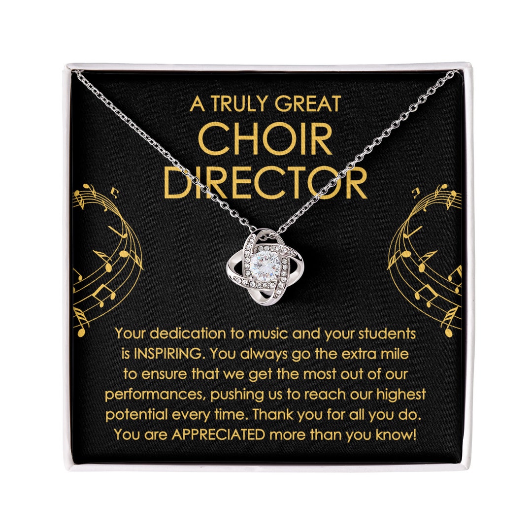 Choir Director Necklace, Gift for Choir Director, Thank You Choir ...