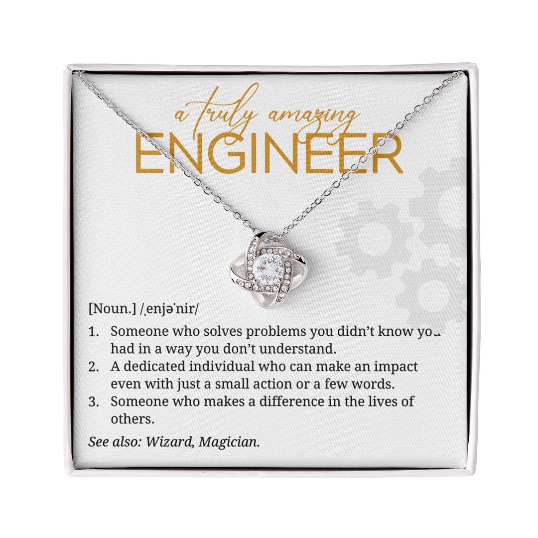 Engineer Necklace, Gift for Engineer, Thank You Engineer, Appreciation ...