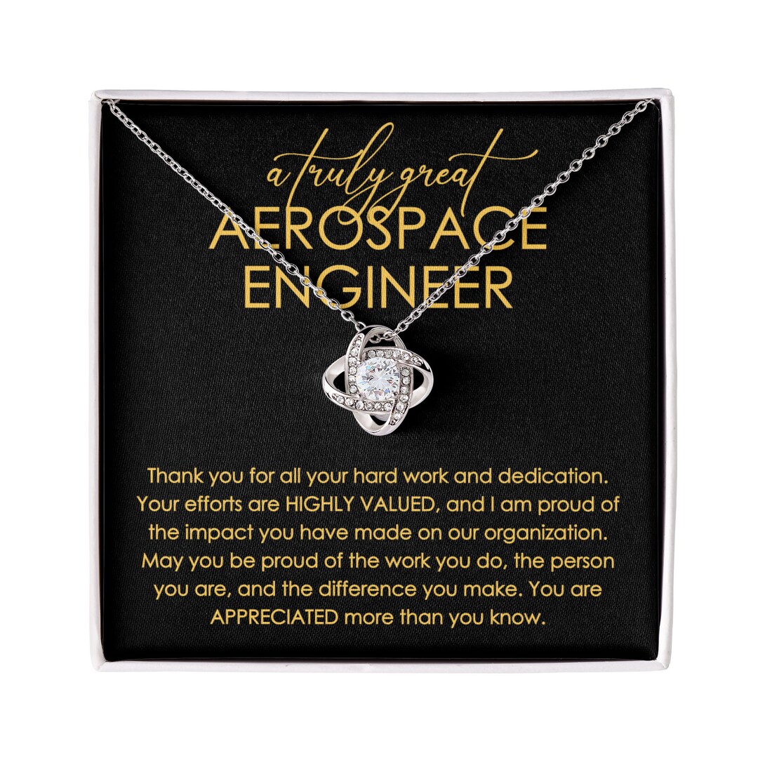 Aerospace Engineer Necklace, Gift for Aerospace Engineer, Thank You ...
