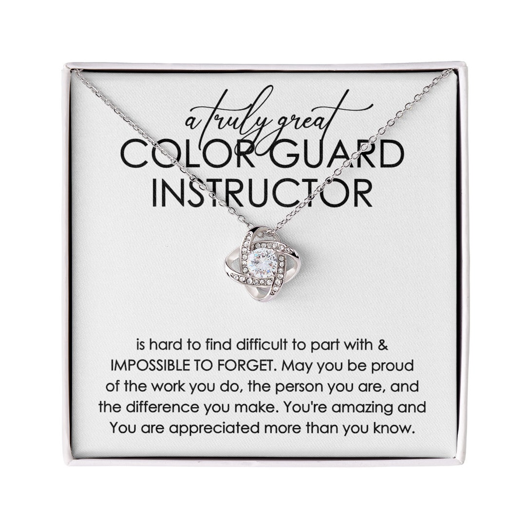 Color Guard Instructor Necklace, Gift for Color Guard Instructor, Thank ...