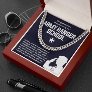 Army Ranger School Graduation Necklace, Gift for Son, Brother, Nephew ...