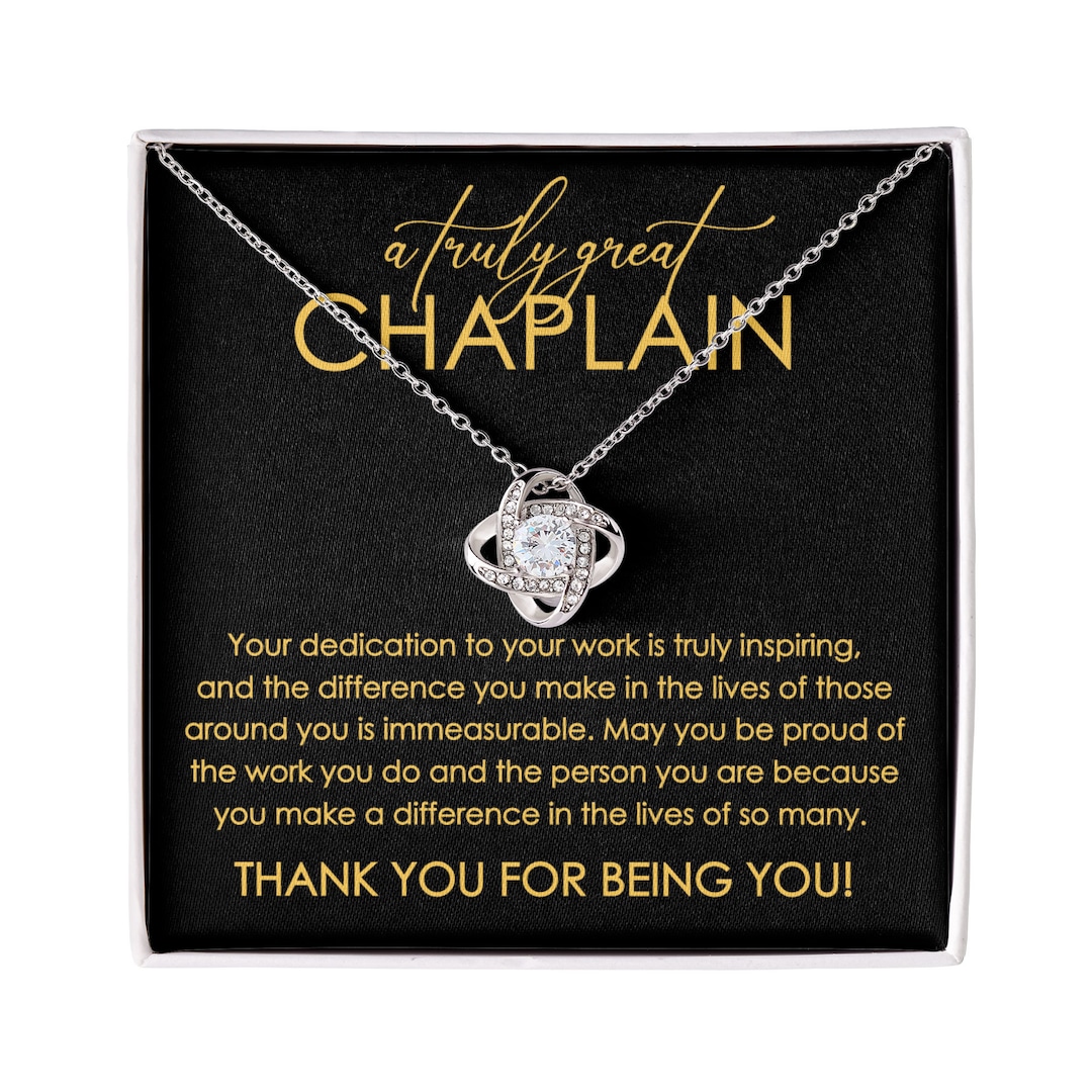 Chaplain Necklace, Thank You Chaplain, Appreciation for Hospice ...