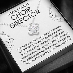 Choir Director Necklace, Gift for Choir Director, Thank You Choir ...