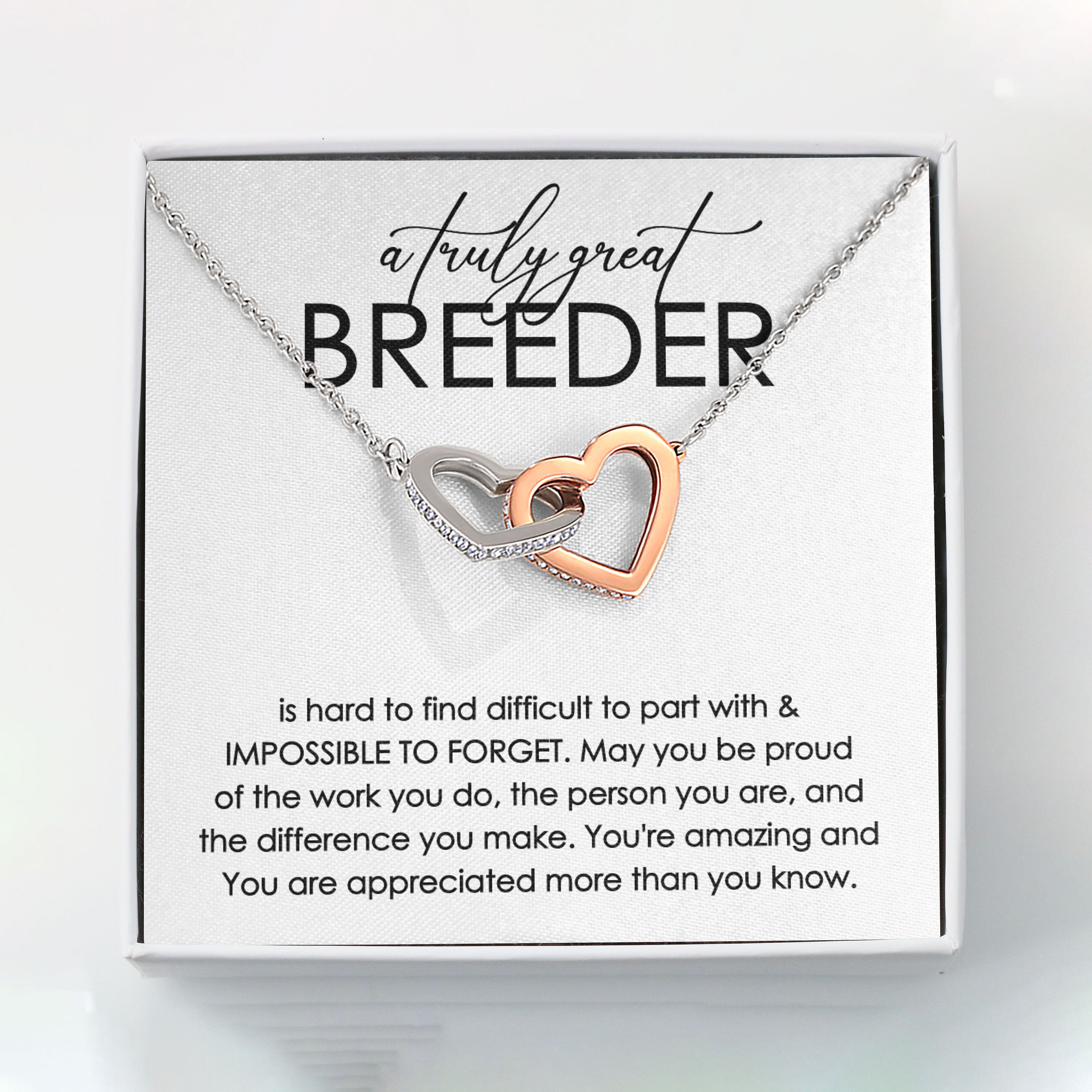 Breeder Necklace Gift for Breeder Thank You Breeder - Etsy