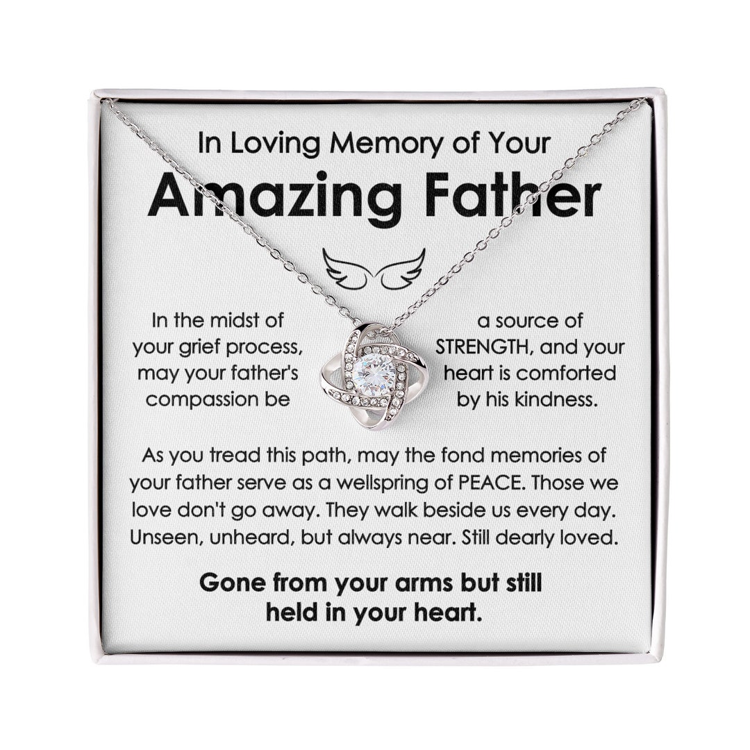 Loss of Father Necklace Gift for Loss of Father Thank You - Etsy