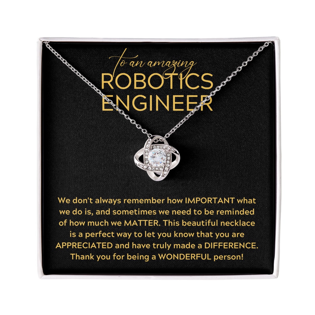 Robotics Engineer Necklace, Gift for Robotics Engineer, Thank You ...