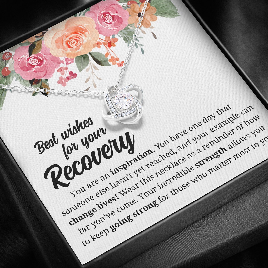 Best Wishes for Your Recovery Necklace, Addiction Recovery Gift, Love ...