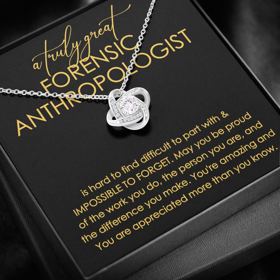 Forensic Anthropologist Necklace, Gift for Forensic Anthropologist ...
