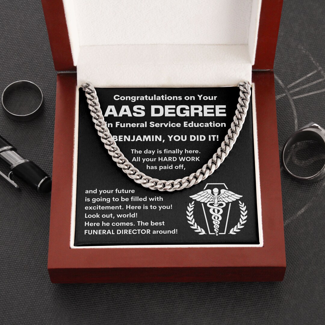 Personalized Congratulations on Your AAS Degree in Funeral Service ...