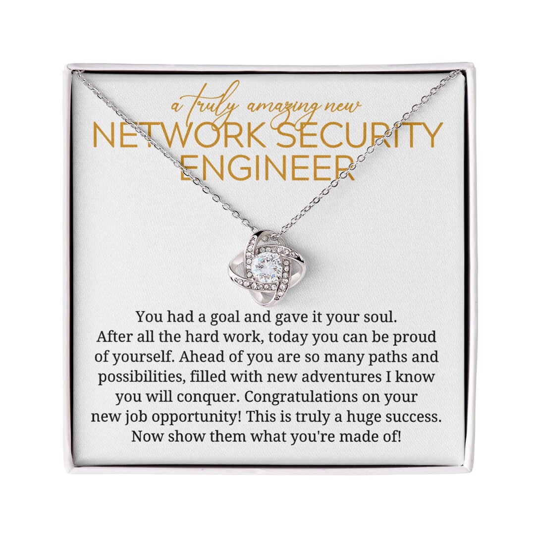 Network Security Engineer Necklace, Gift for Network Security Engineer ...