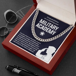 Military Academy Graduation Necklace Gift for Son, Brother, Nephew ...