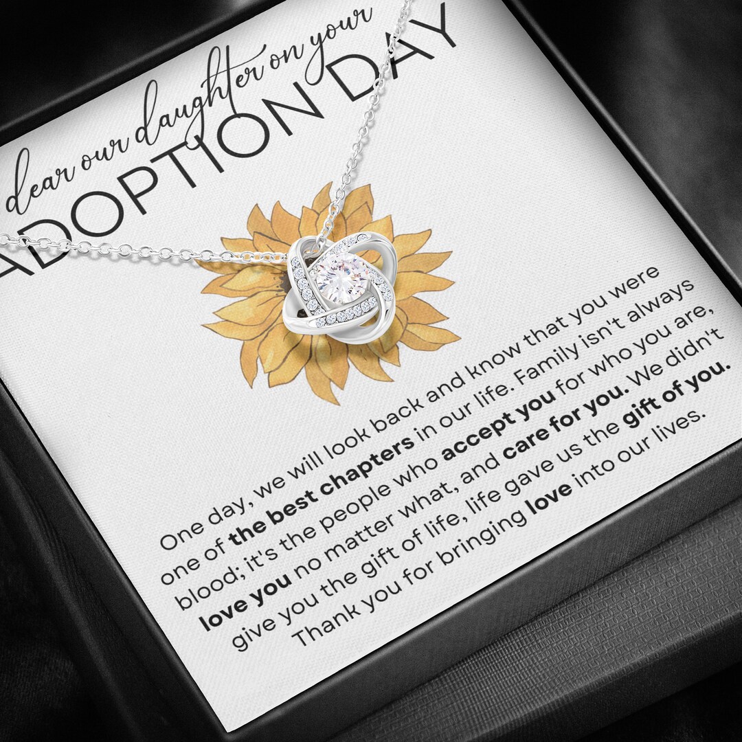 To Our Daughter on Your Adoption Day, Adoption Necklace, Adoption Day ...