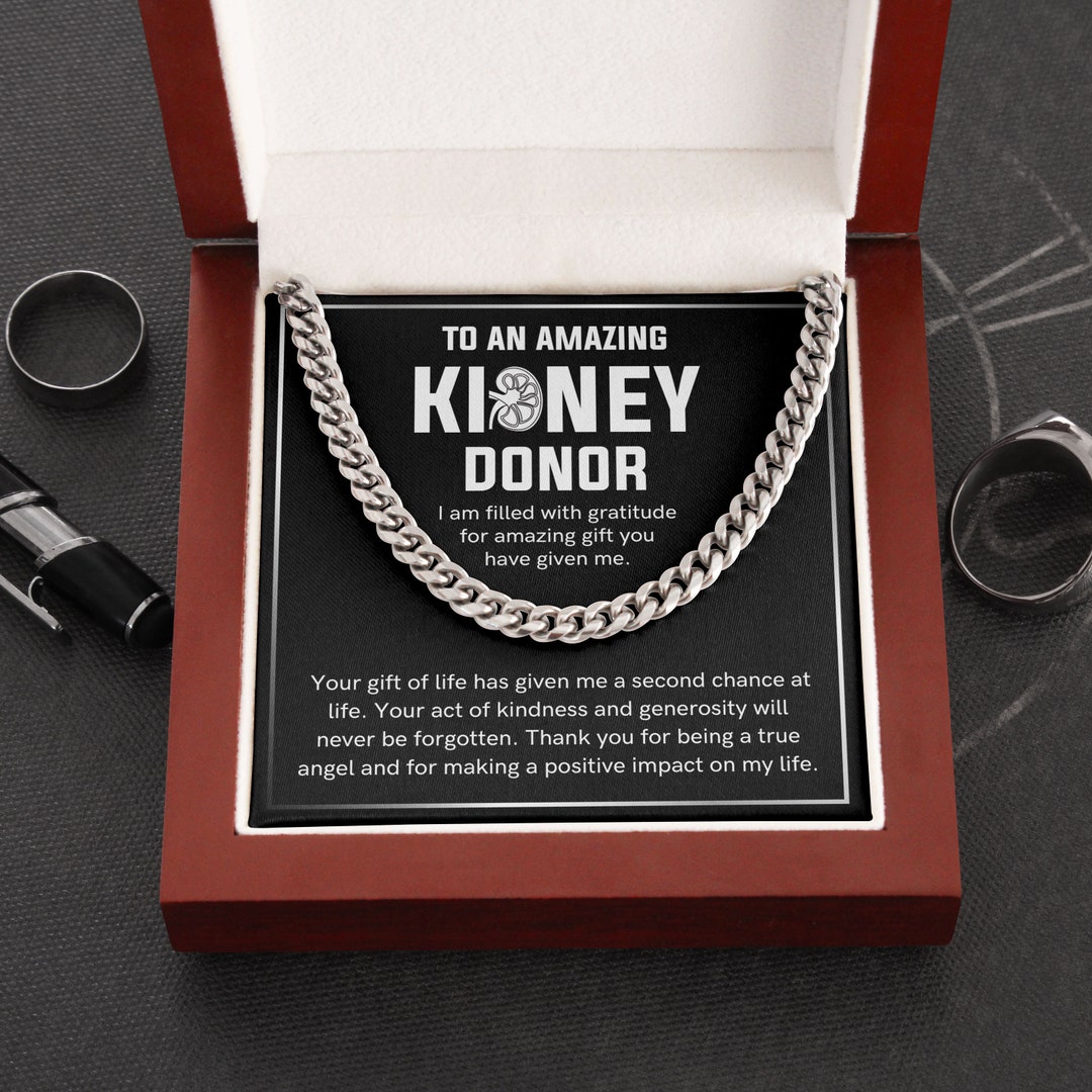 Kidney Donor Necklace, Kidney Diseases Dad, Kidney Survivor, Kidney ...