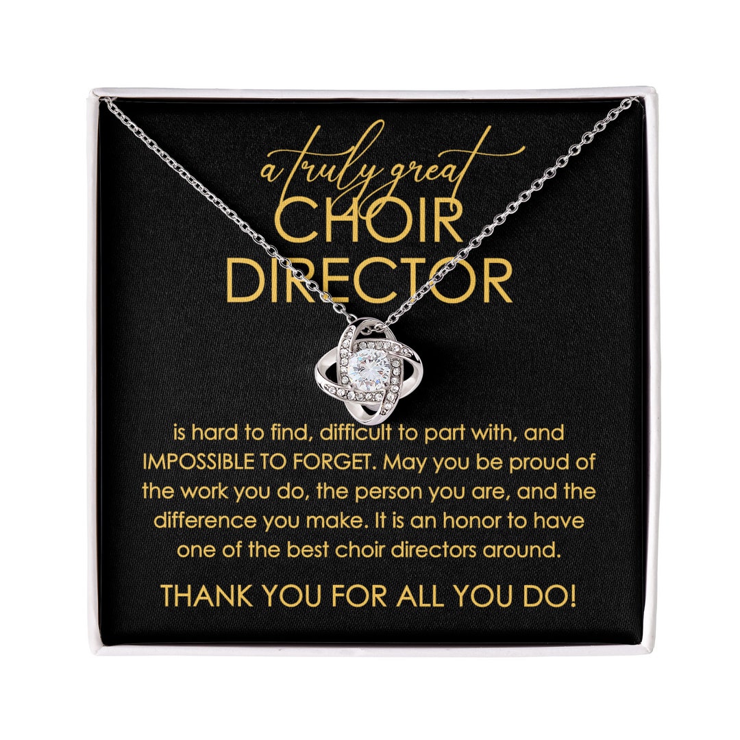 Choir Director Necklace, Gift for Choir Director, Thank You Choir ...