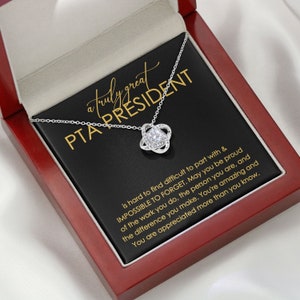 PTA President Necklace, Gift for PTA President, Thank You PTA President ...