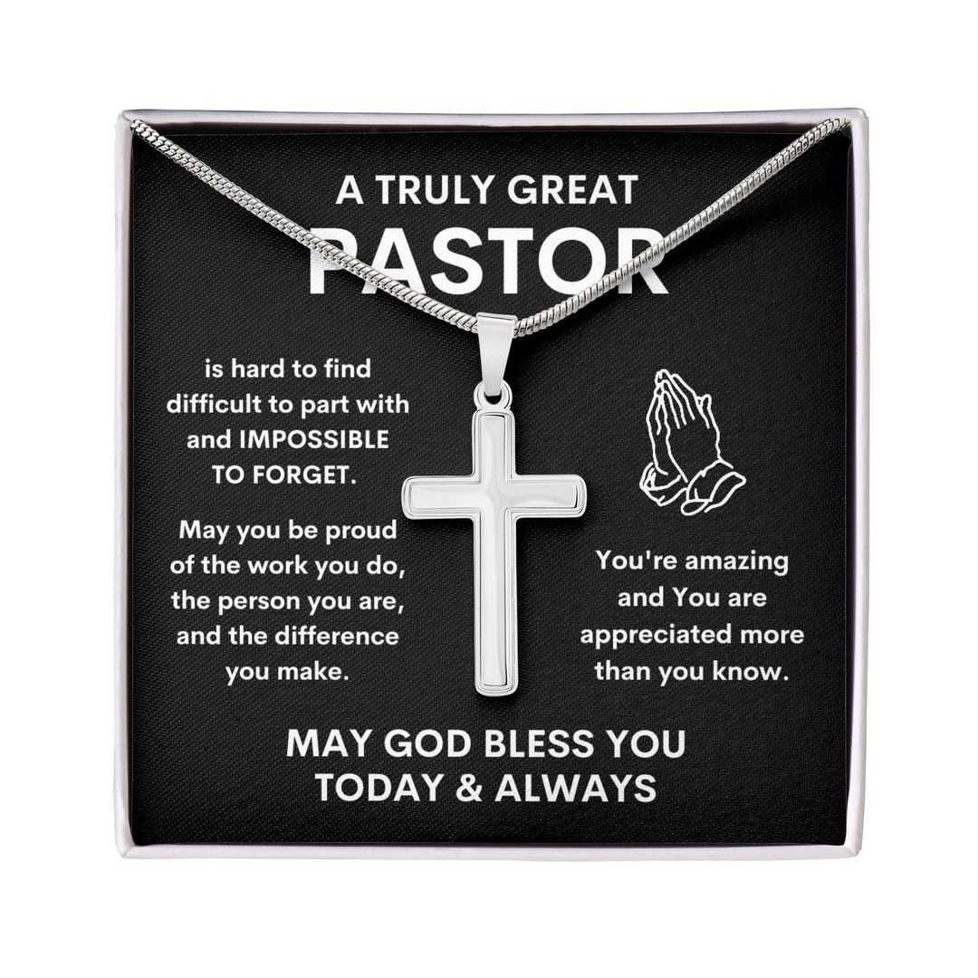 Pastor Necklace, Gift for Pastor, Thank You Pastor, Appreciation Gift ...