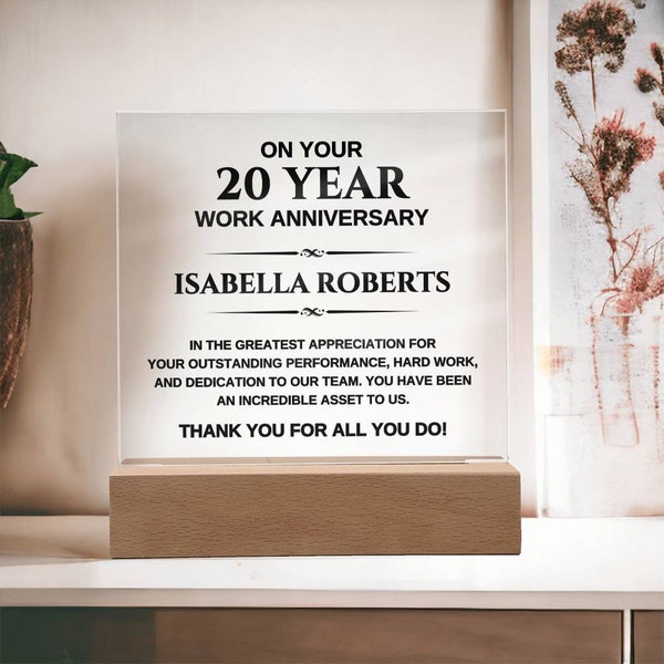 Plaques for Years of Service - Etsy