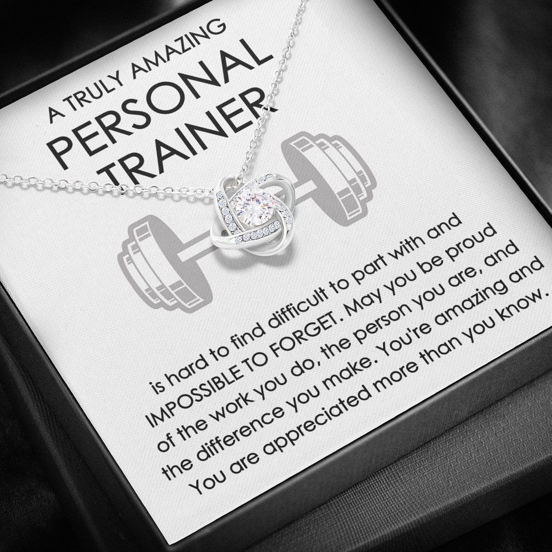 Personal Trainer Necklace, Gift for Personal Trainer, Thank You ...