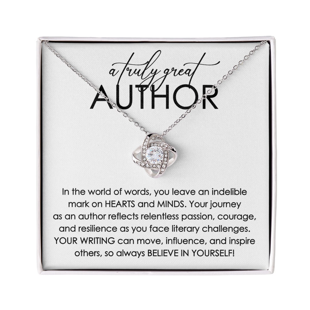 Author Necklace, Gift for Author, Thank You Author, Appreciation for ...