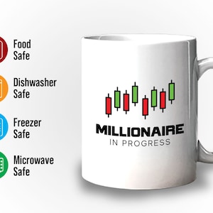 Stock Trader Coffee Mug, Millionaire in Progress, Trading, Day Trader ...
