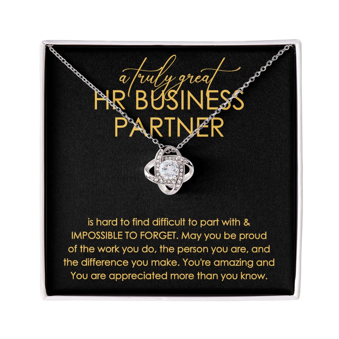 HR Business Partner Necklace, Gift for HR Business Partner, Thank You ...