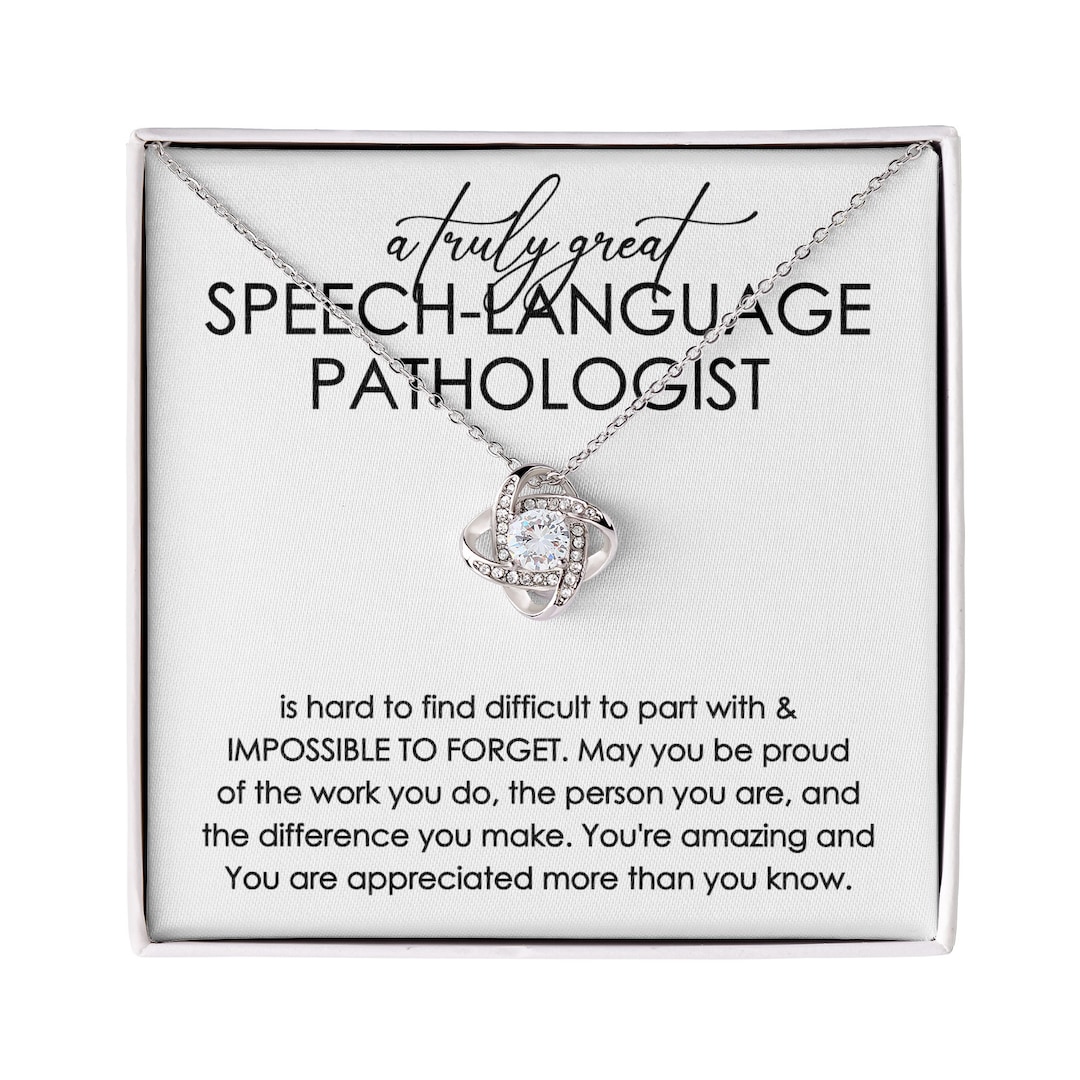 Speech-language Pathologist Necklace, Gift for Speech Language ...