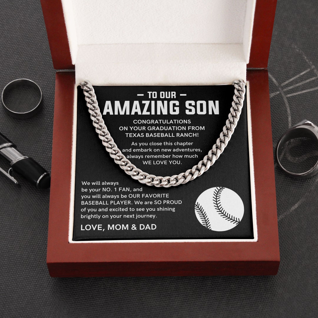 Personalized Baseball Youth Academy Graduation, Gift for Baseball Son ...