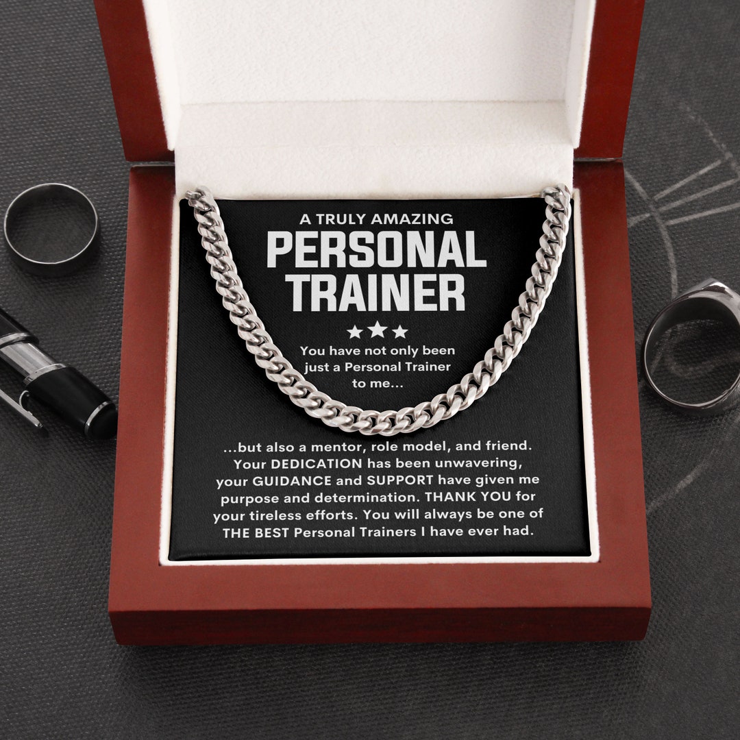 Personal Trainer Necklace, Gift for Personal Trainer, Thank You ...