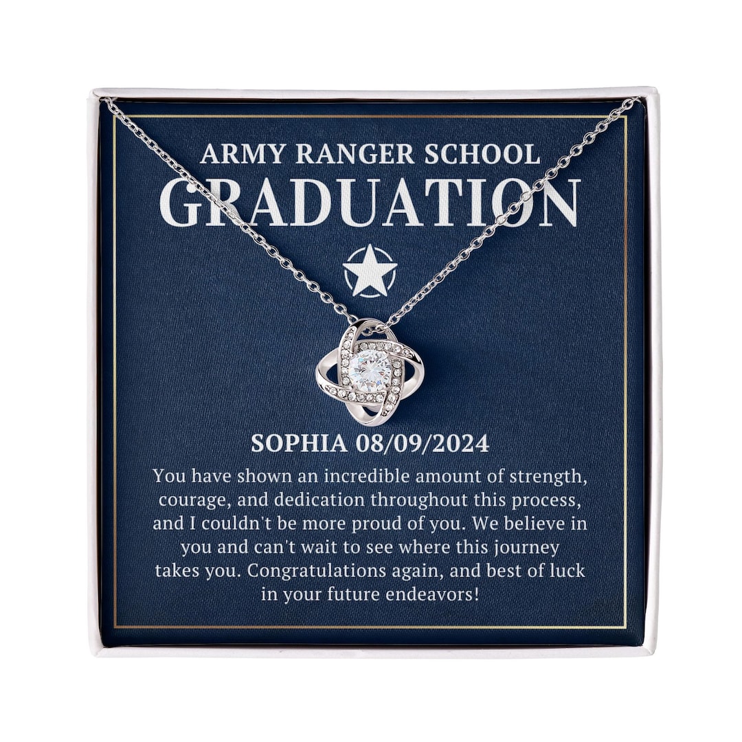 Army Ranger School Graduation Necklace, Female Army Ranger School Grad ...