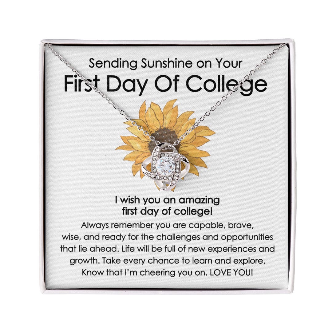 First Day of College Necklace, Gift for Student Going to College Gifts ...