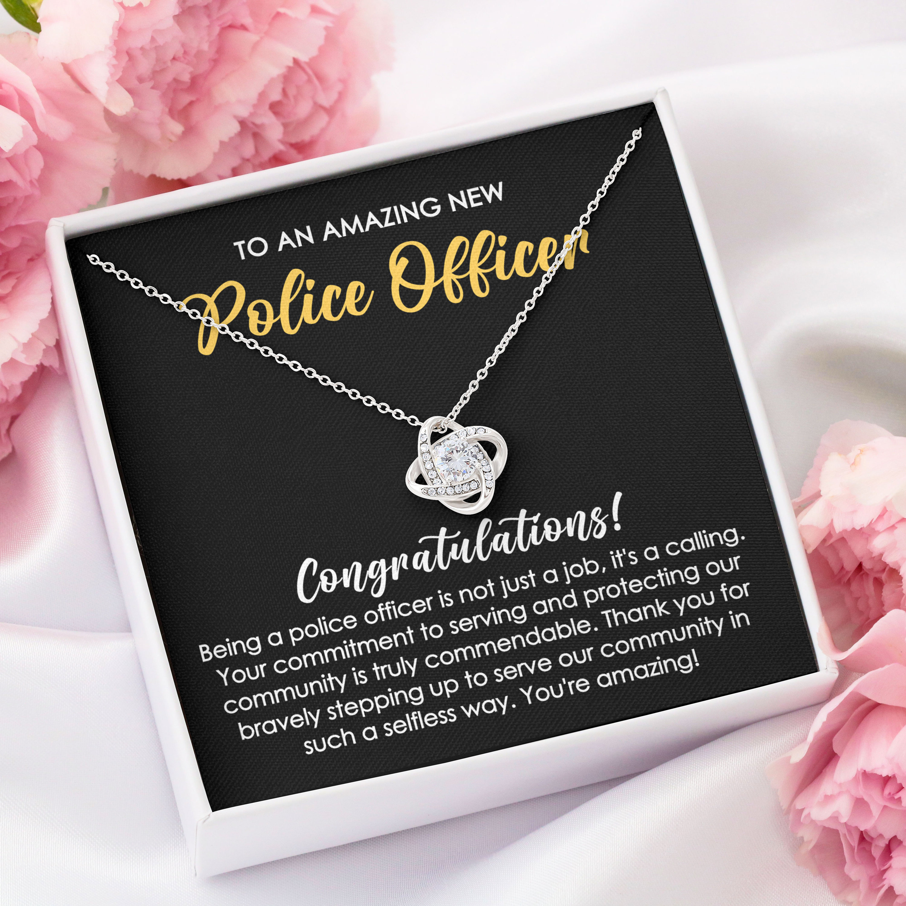 New Police Officer Necklace Police Academy Graduation Gift - Etsy