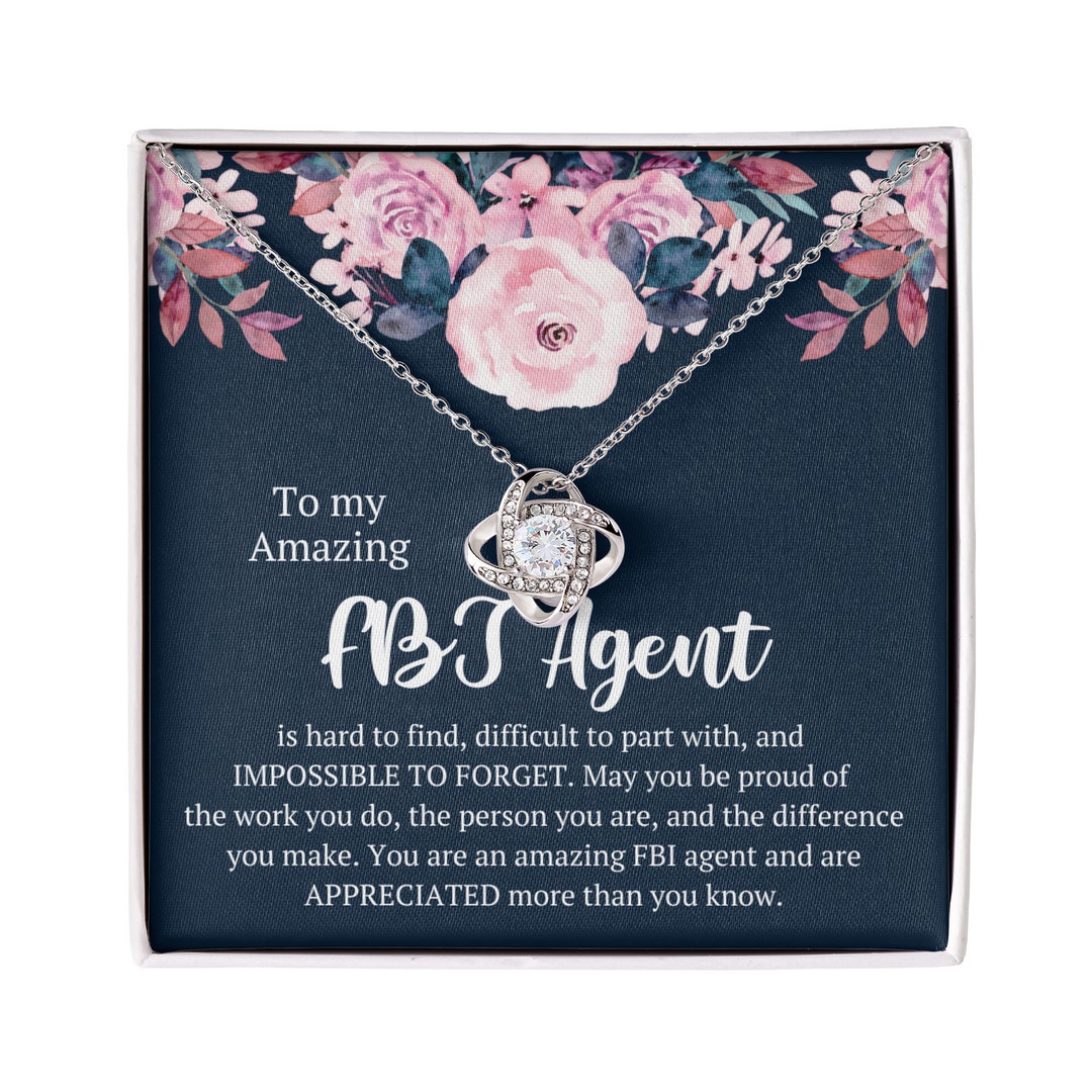 FBI Agent Necklace, Gift for FBI Agent, Thank You FBI Agent ...