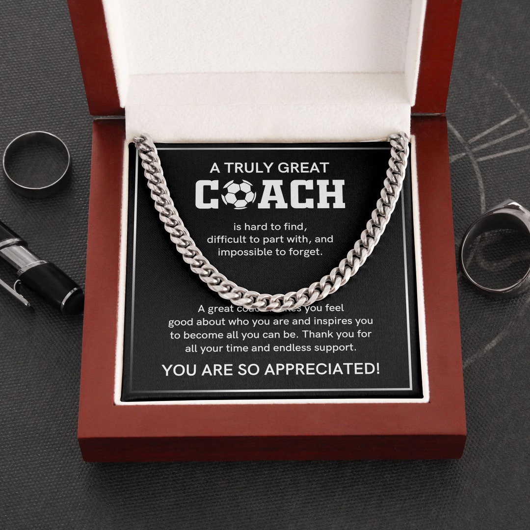 Soccer Coach Necklace, Gift for Soccer Coach, Thank You Soccer Coach ...