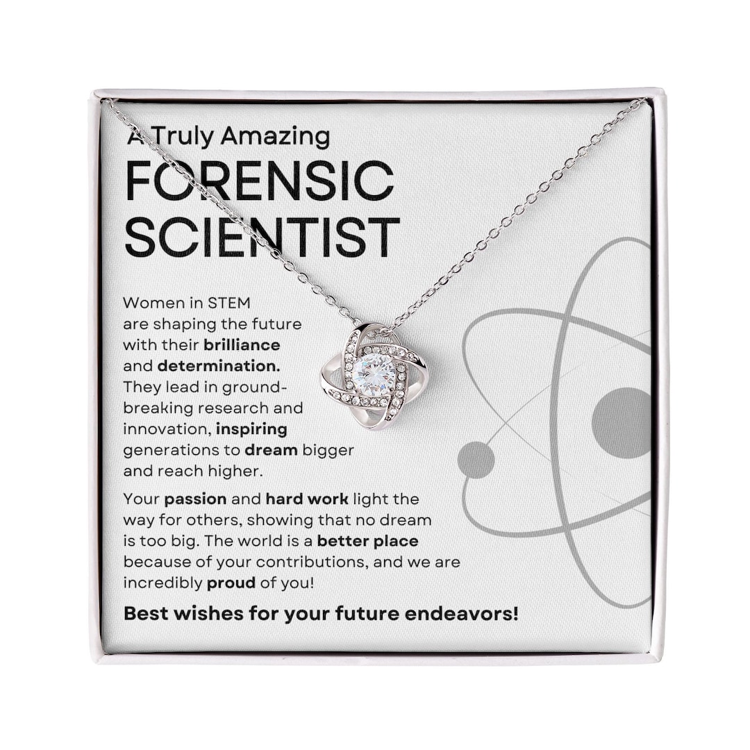 Forensic Scientist Necklace, Gift for Forensic Scientist, Thank You ...