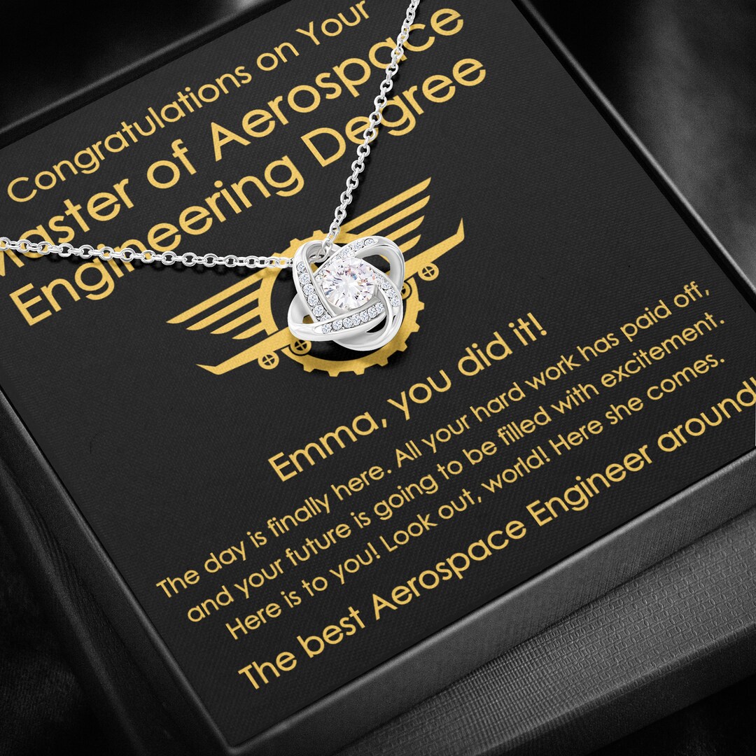 Master of Aerospace Engineering Degree Necklace Gift for - Etsy