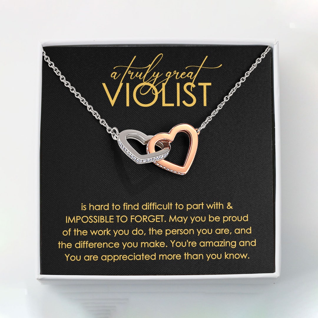 Violist Necklace, Gift for Violist, Thank You Violist, Appreciation ...