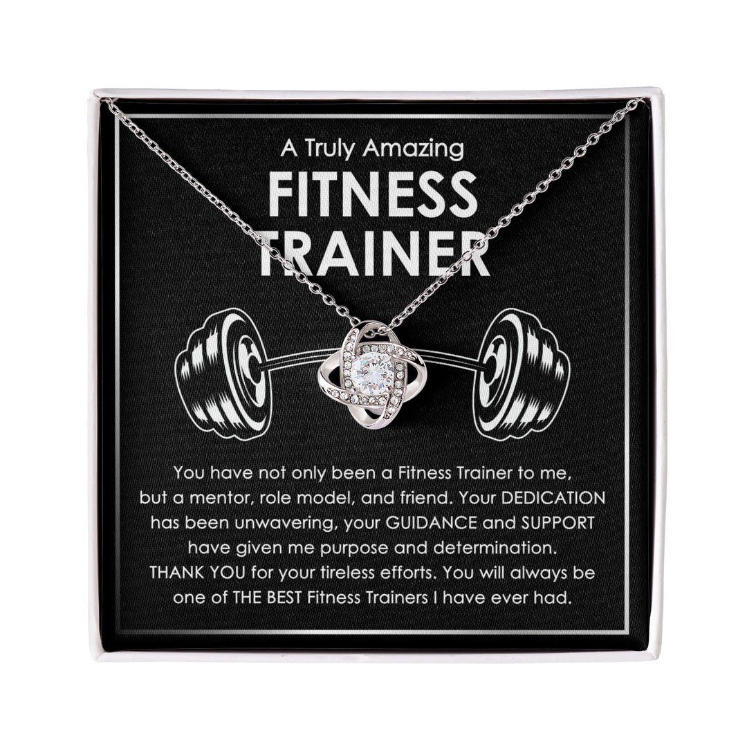 Fitness Trainer Necklace, Gift for Fitness Trainer, Thank You Fitness ...