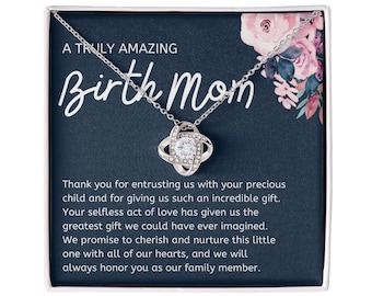 Gift for Birth Mother, Gift for Adoption, Birth Mother Gift, Keepsake ...