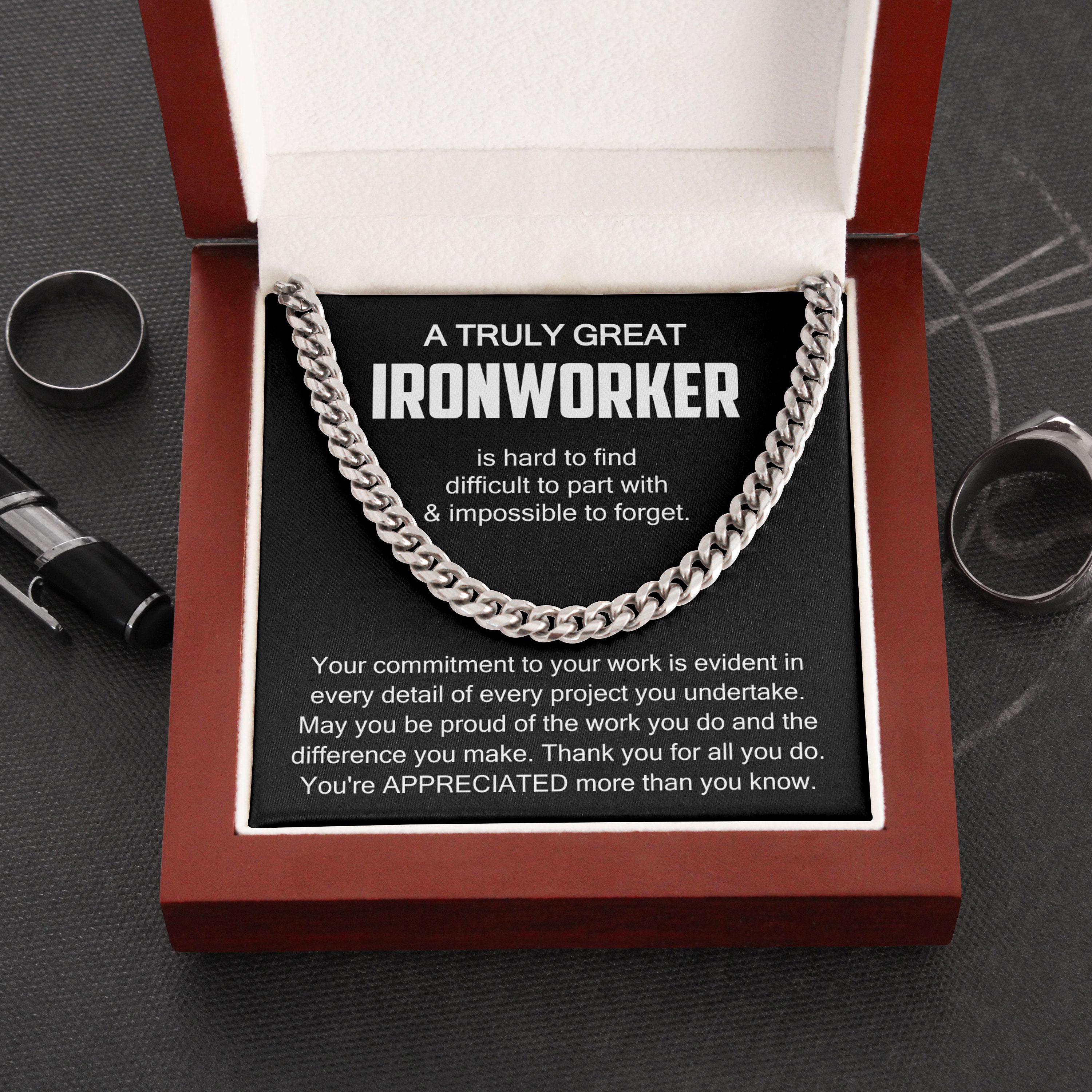 Ironworker Necklace Gift for Ironworker Thank You - Etsy